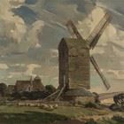 Edwin Byatt | The Post Mill at Friston, Sussex (Early 20th Century ...