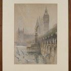 Henry Charles Brewer | View of the Embankment and Houses of Parliament ...