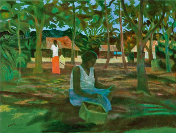 Ray Crooke | FIJIAN VILLAGE (Circa 1970) | MutualArt