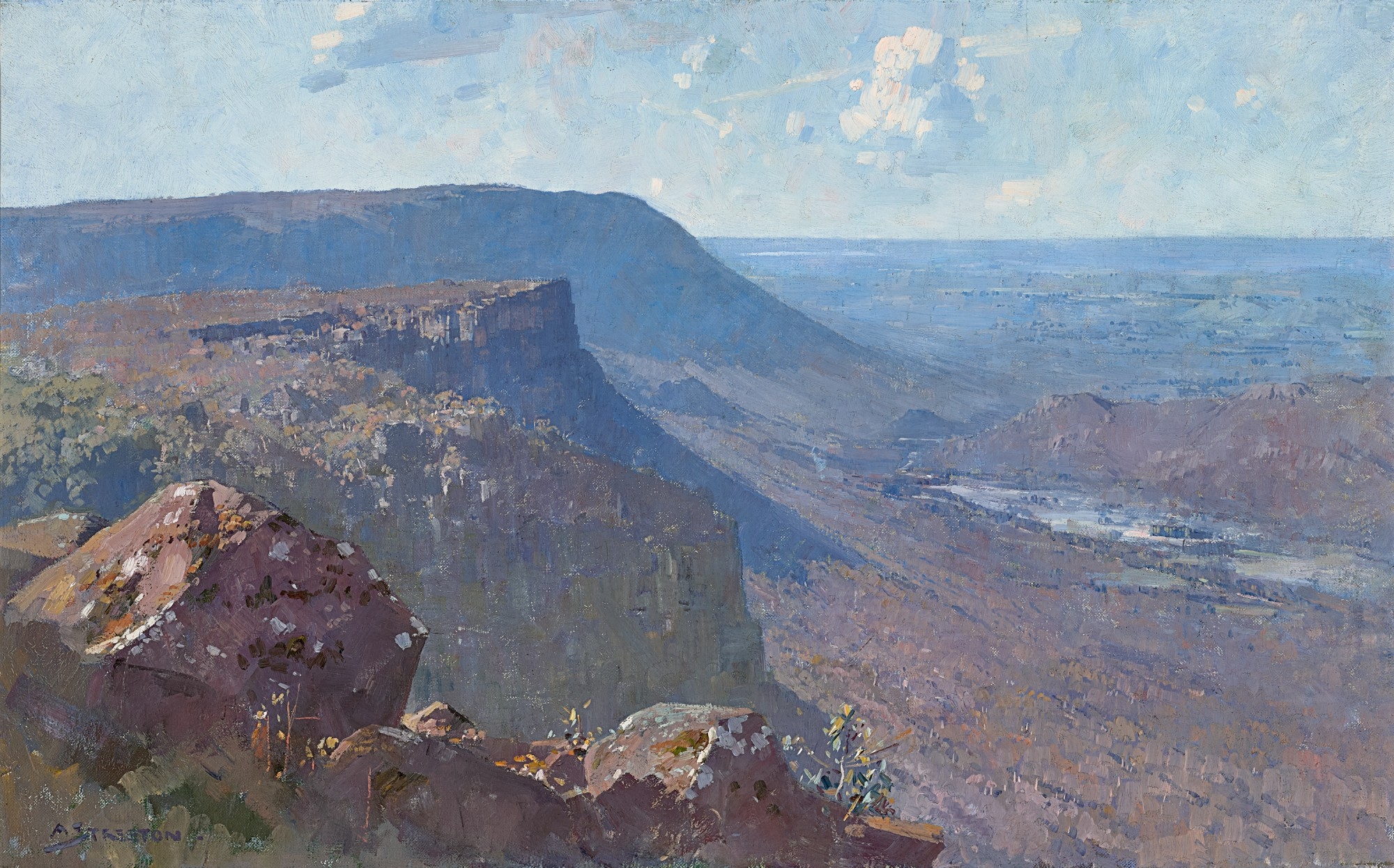 Arthur Streeton | 8th August. The Australian Advance Viewed from an ...