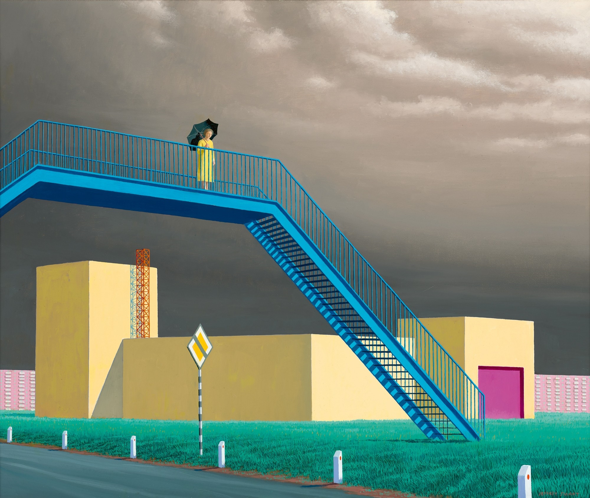 Jeffrey Smart | THE LARGE TANKER (1984) | MutualArt