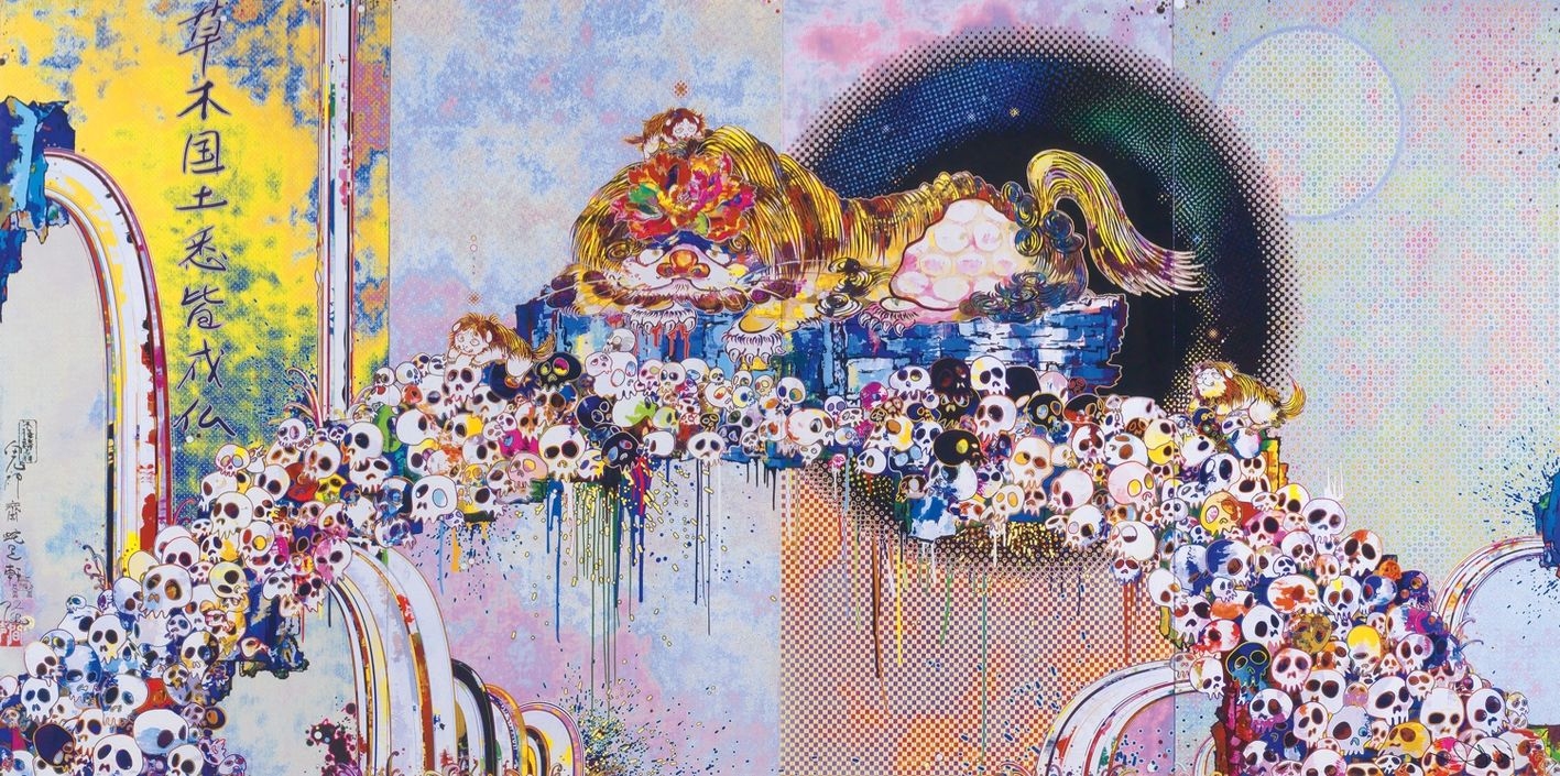 Takashi Murakami | A Picture Of The Blessed Lion Who Stares At Death ...
