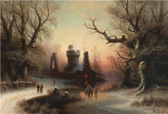 Albert Bredow | A Winter Evening | MutualArt