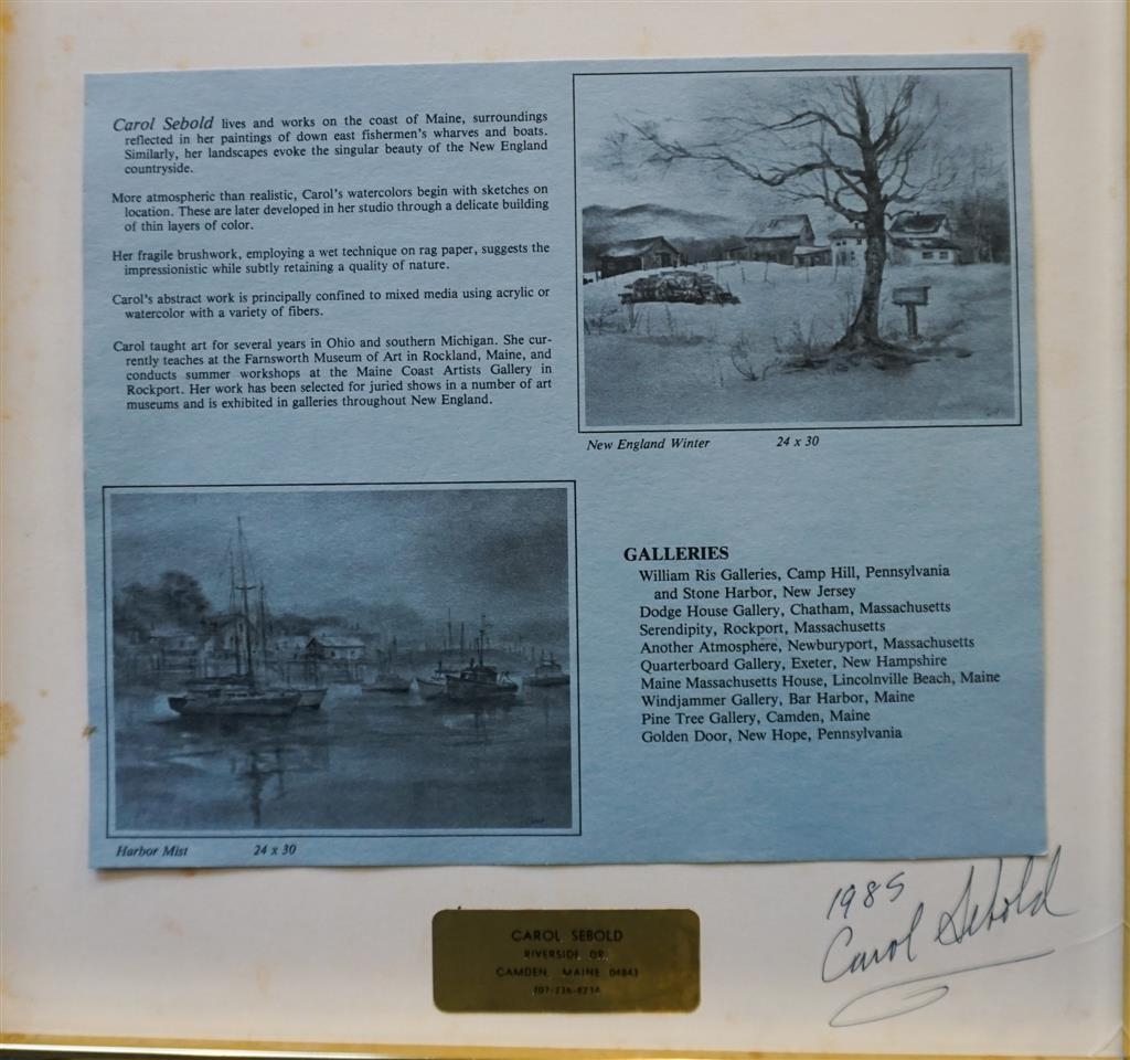 Carol Sebold | Farm Landscape in the Oval | MutualArt