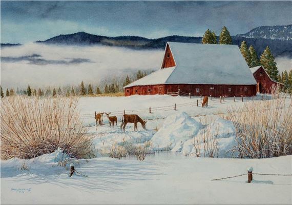 David Halbach | Winter White Bugle | MutualArt
