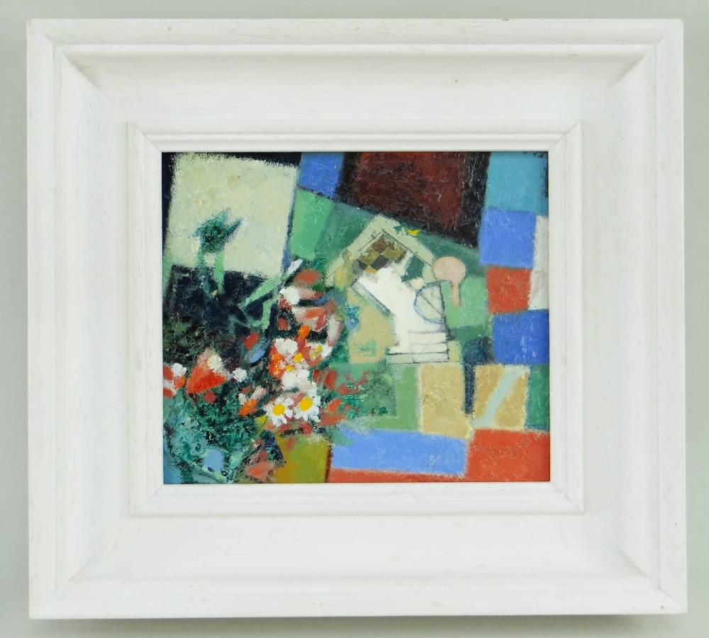 Robin Boyd | still Life with flowers and squares | MutualArt