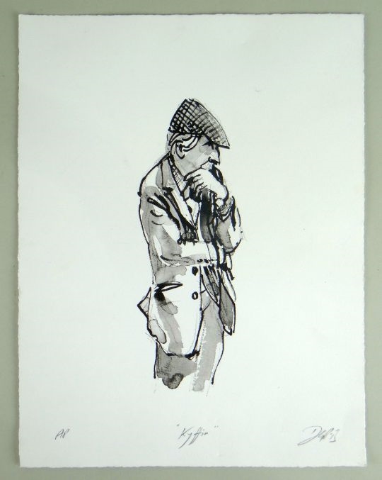 David Porteous-Butler | standing portrait of Sir Kyffin Williams ...