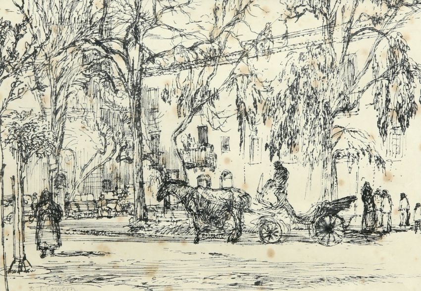 Raymond Teague Cowern | SICILIAN PIAZZA | MutualArt