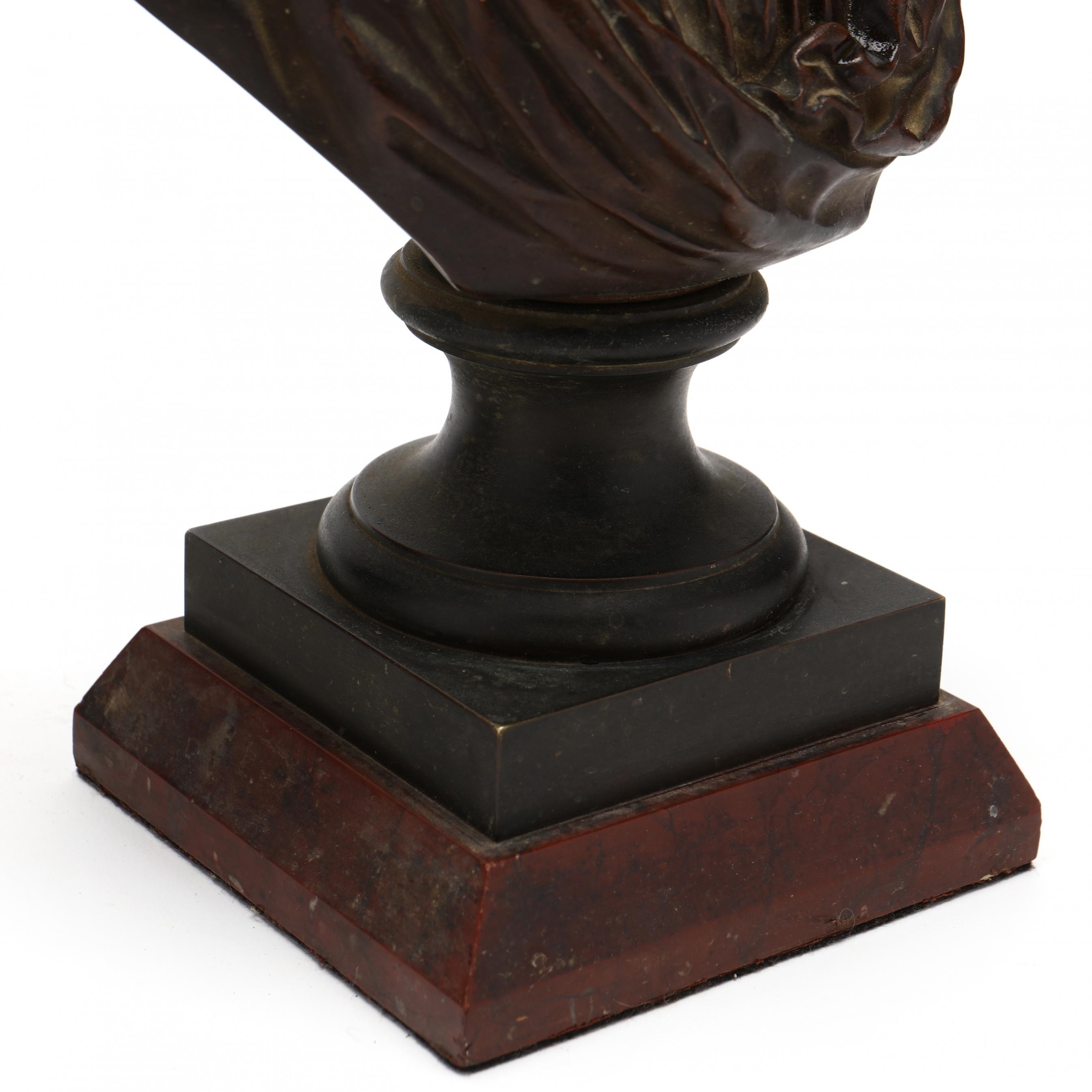 Jean Bulio | A Pair of Bronze Bust Sculptures | MutualArt