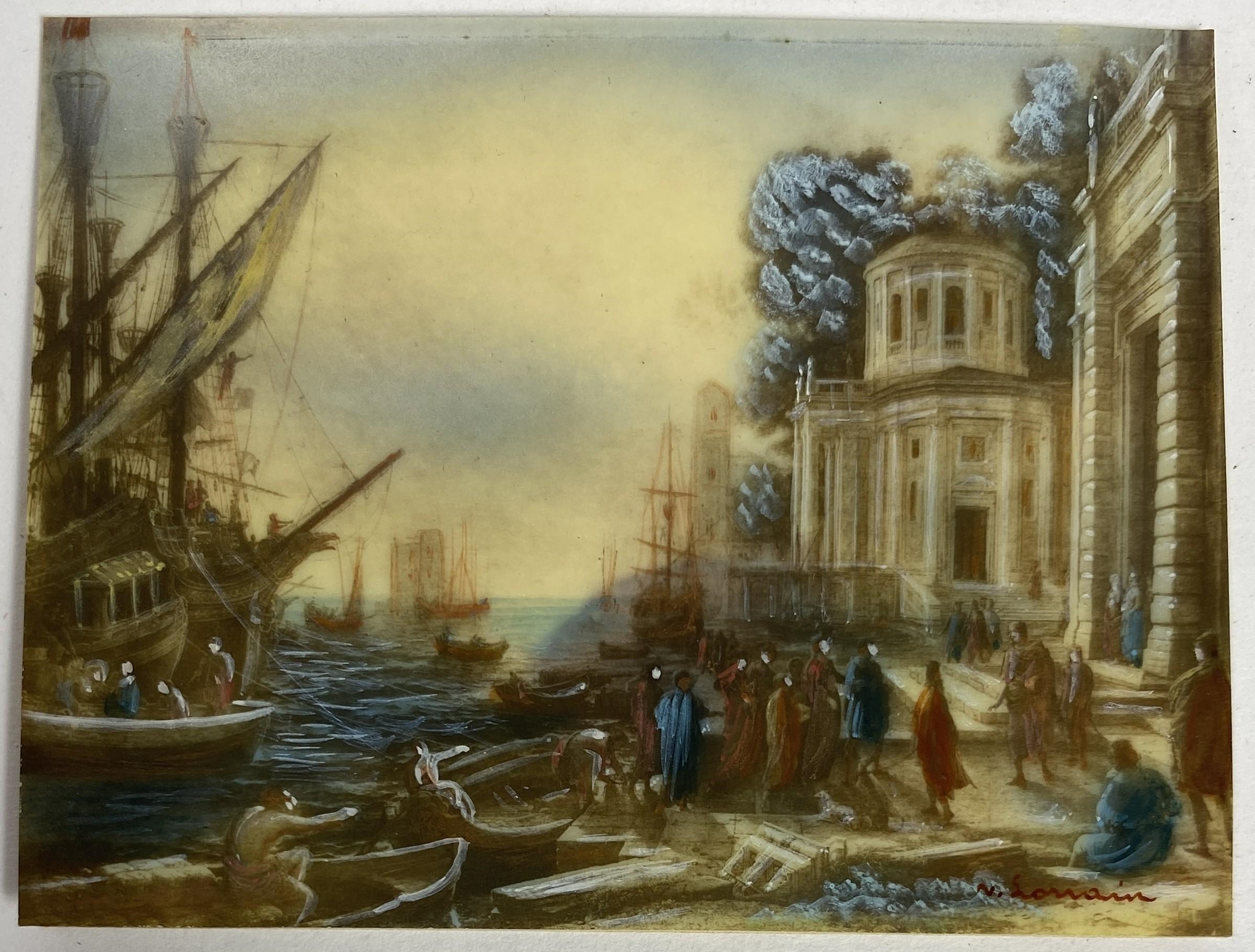 Italian School, 20th Century | Miniature Scene, Arrival of Cleopatra at ...
