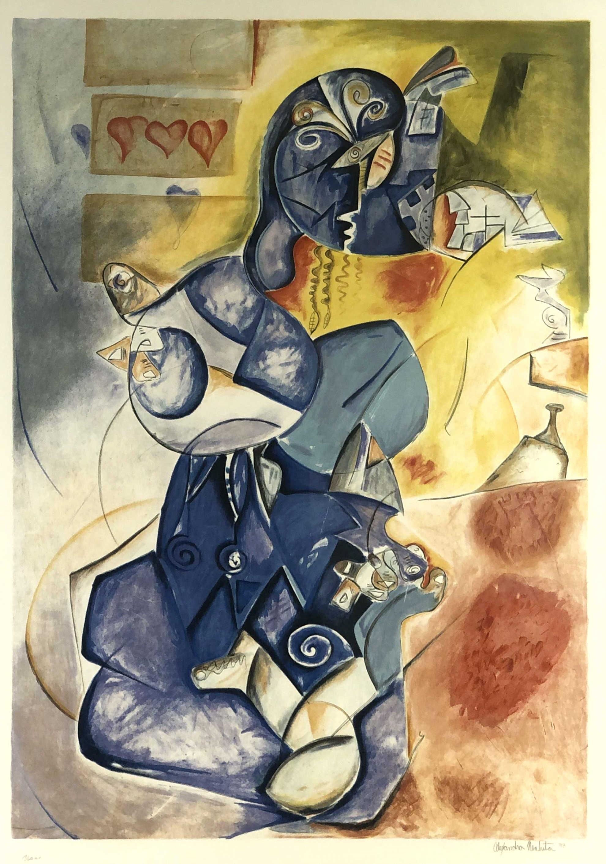 Alexandra Nechita | Blueberry Man | MutualArt