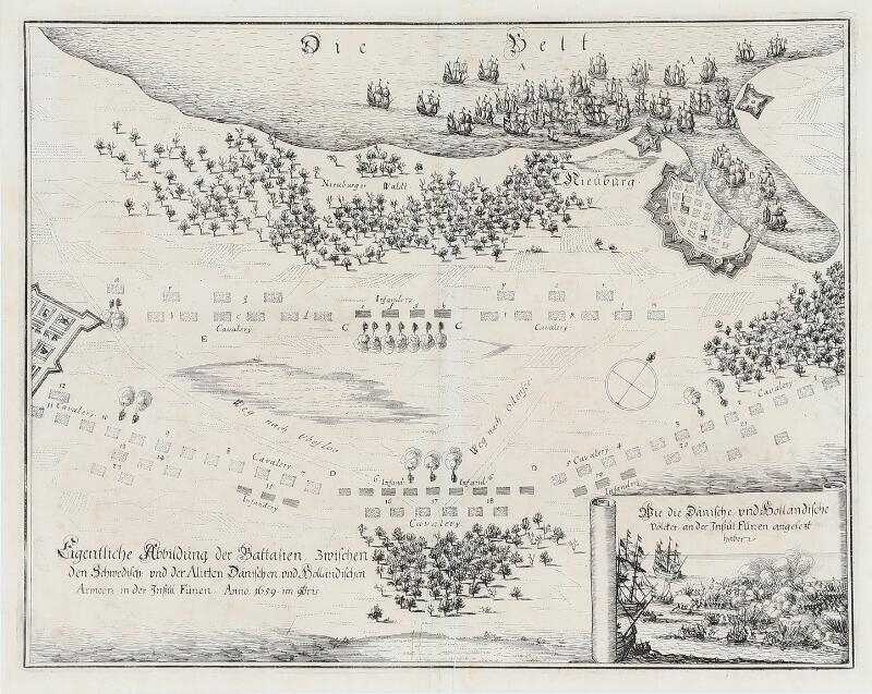 Erik Dahlbergh | Two maps of Nyborg (1659) | MutualArt