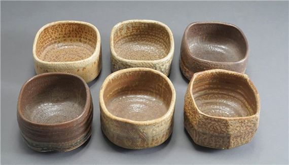 Robert Briscoe | Six Robert Briscoe Glazed Stoneware Bowls | MutualArt