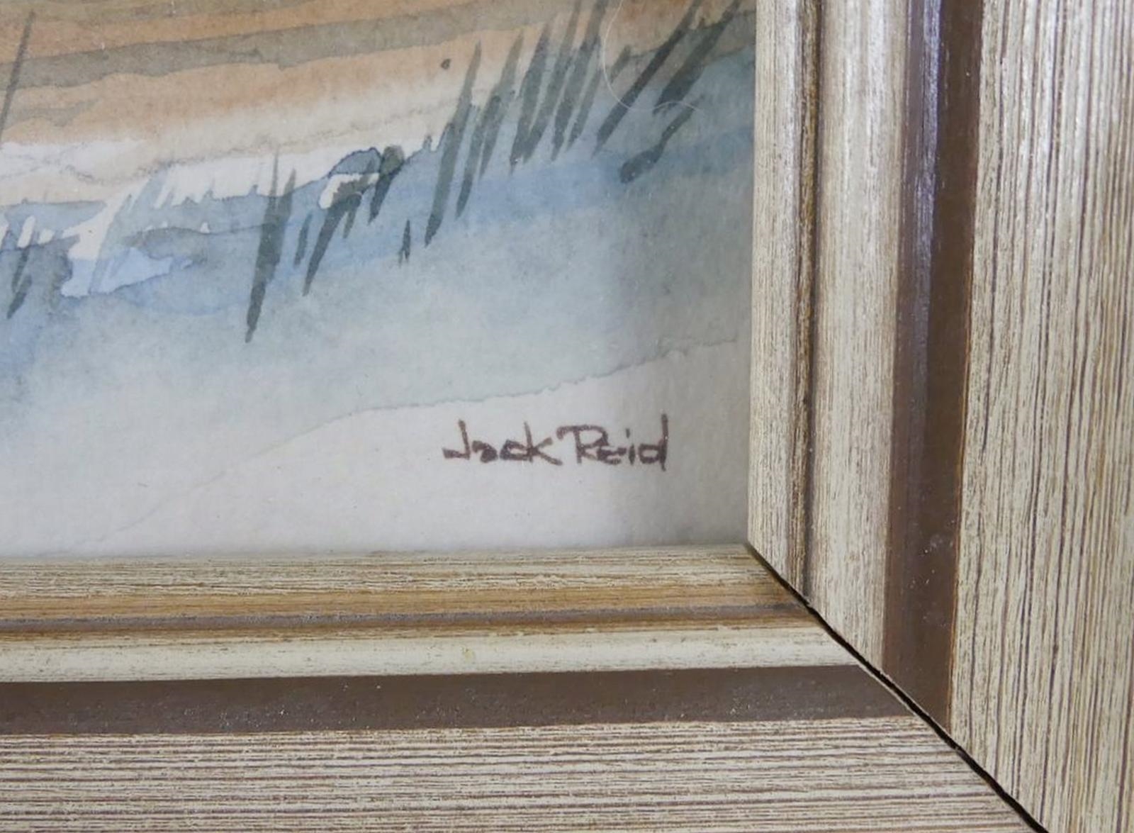 Jack Henry Reid | Untitled: Red Barns in Winter (1972) | MutualArt