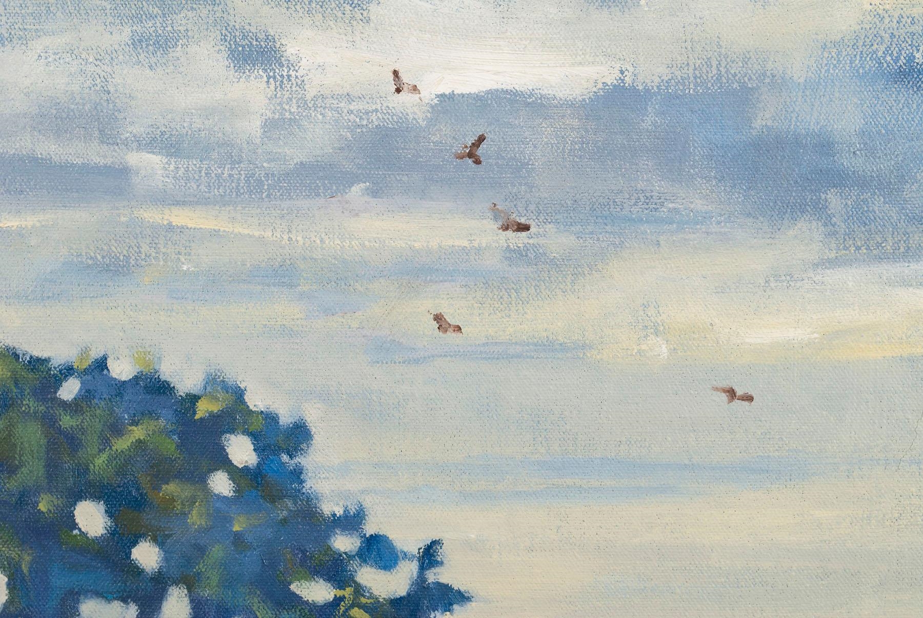 James Busby | Open sky landscape painting of a country path | MutualArt