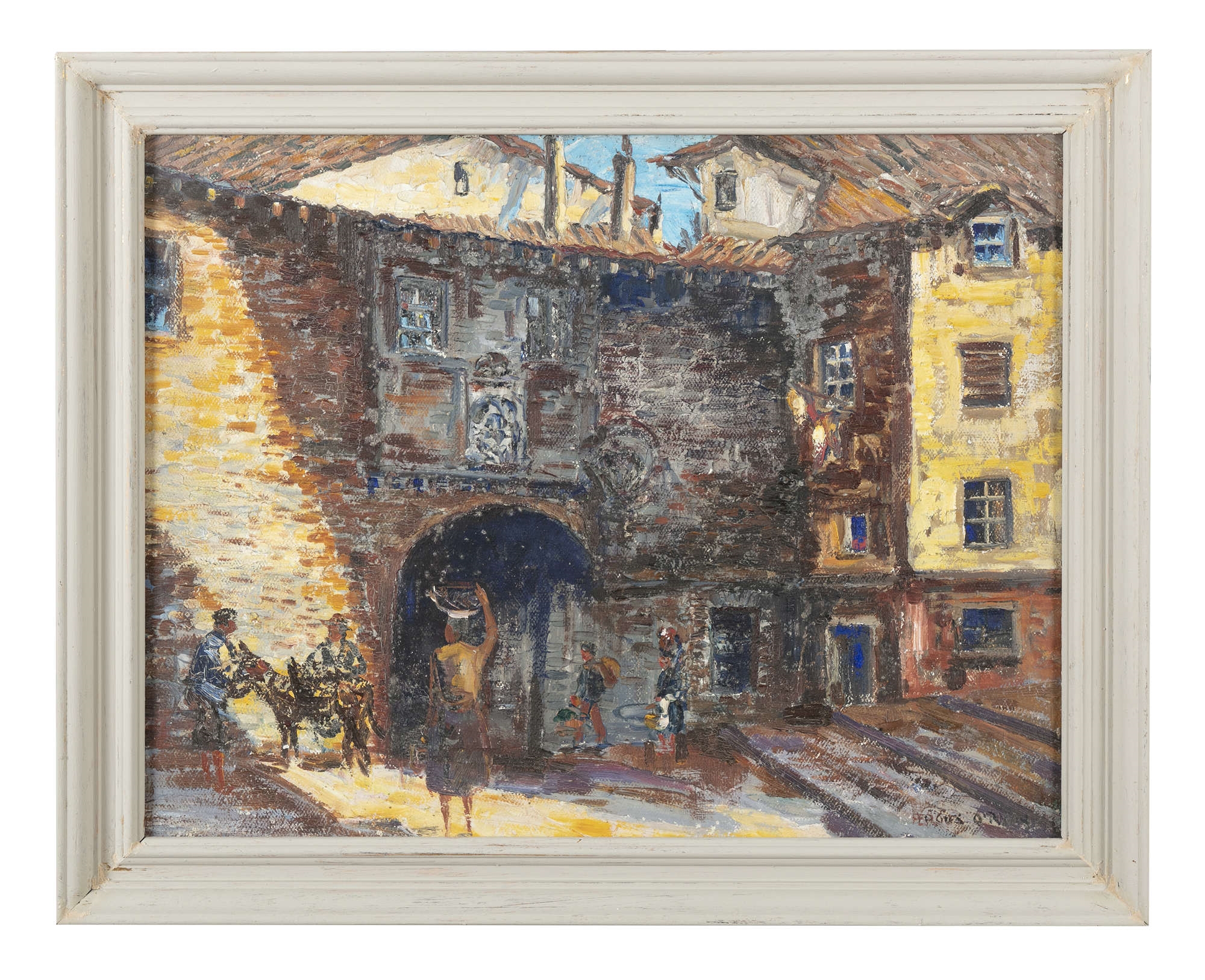 Fergus O'Ryan | A Shady Corner in a Spanish Town | MutualArt