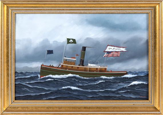 Jerome Howes | Green-Hulled Tugboat May McGuirl Of The Shamrock Towing ...