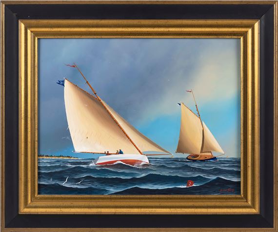 Jerome Howes | Catboats crossing tacks. | MutualArt