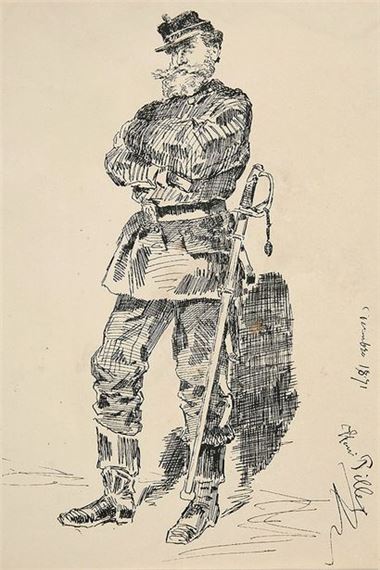 Henri Pille | Soldier of 1871 (1871) | MutualArt