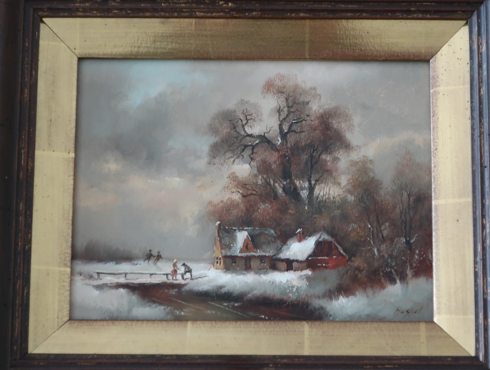 Jan Van Hessell | Winter landscape with figure staffage | MutualArt