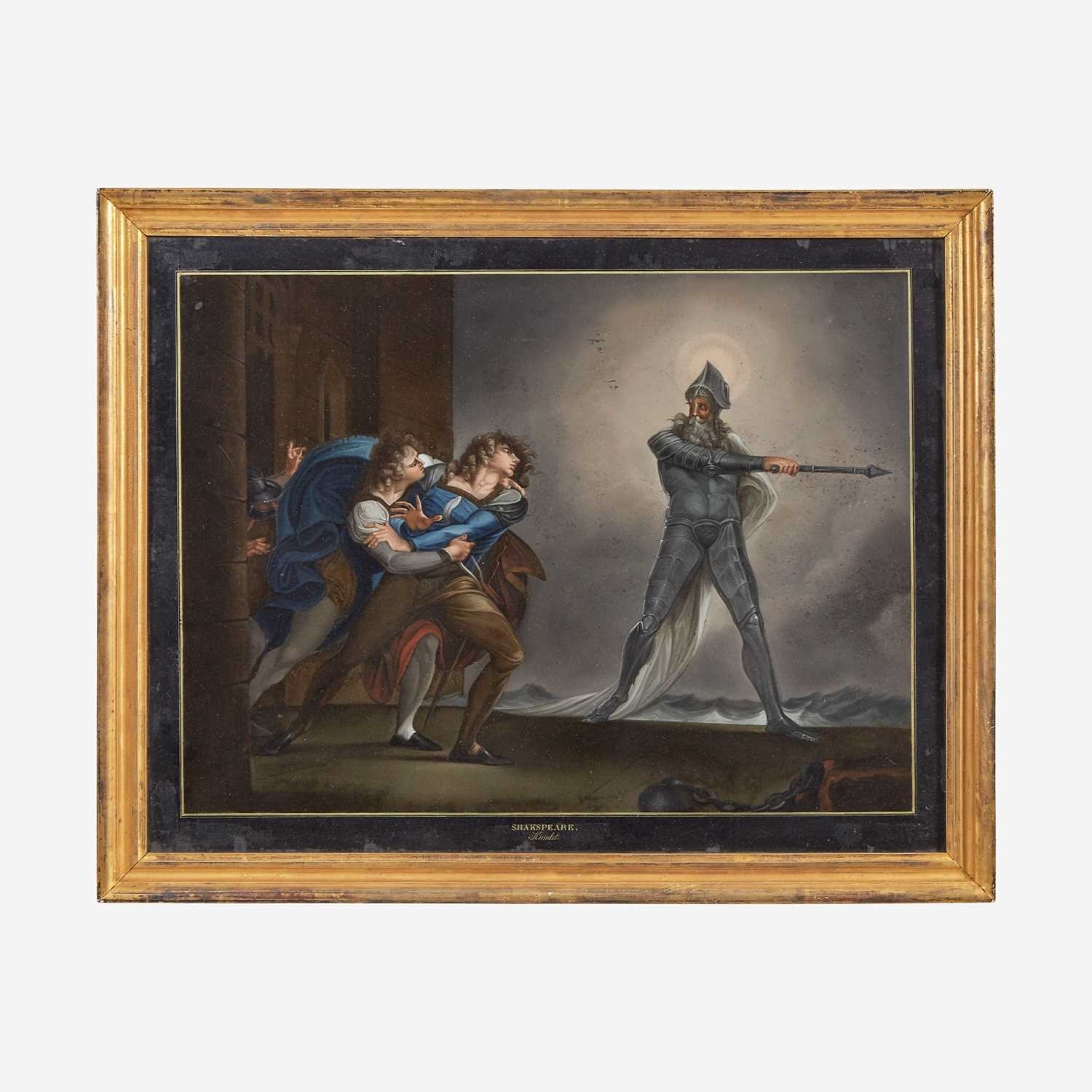 Henry Fuseli | A verre églomisé Painting Depicting a Scene from Hamlet ...