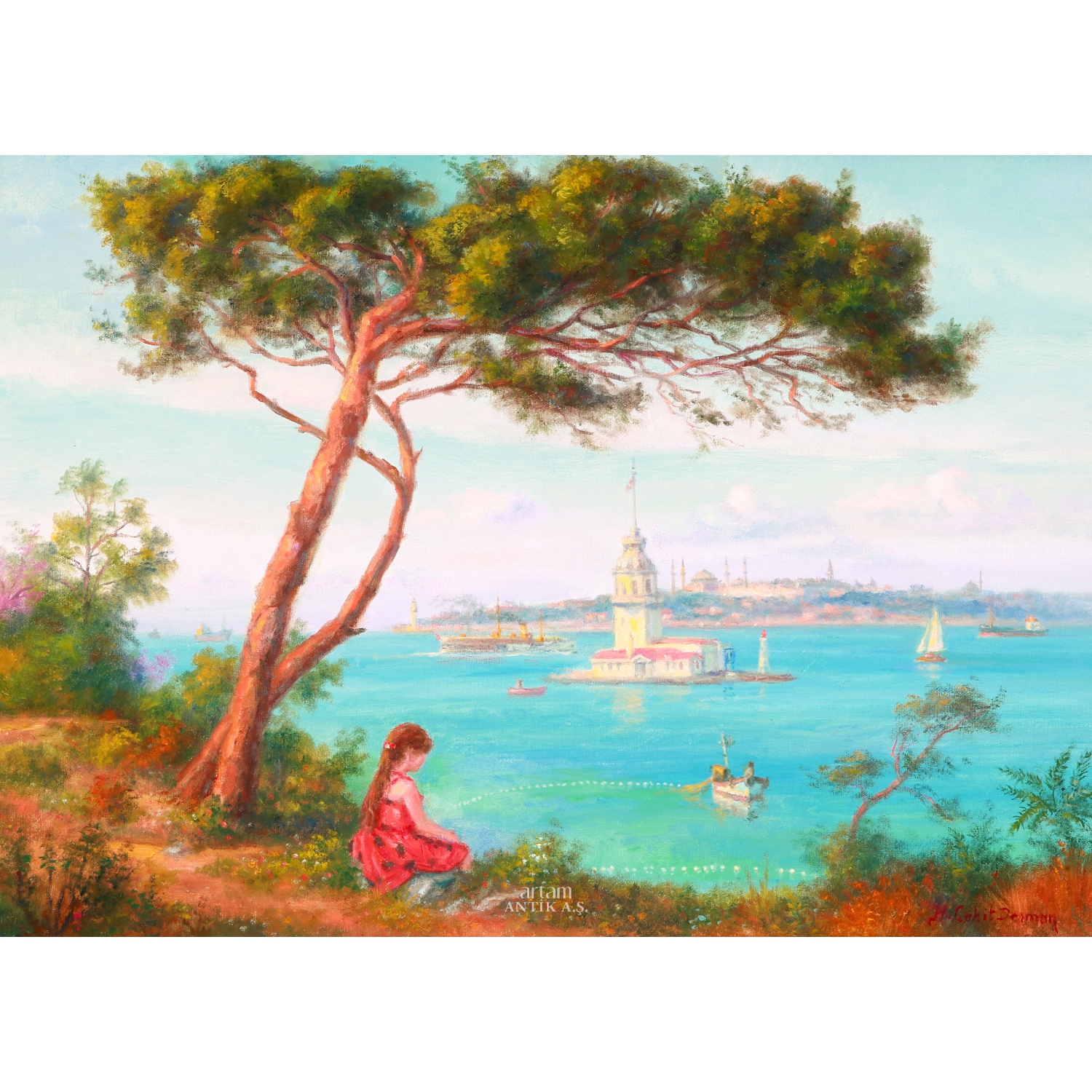 Hüseyin Cahit Derman | Salacak'tan Kız Kulesi | MutualArt