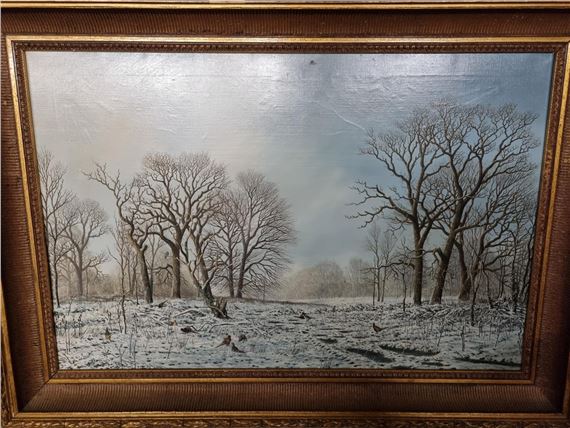 Nicholas Mace | Pheasants in a winter setting (20th Century) | MutualArt