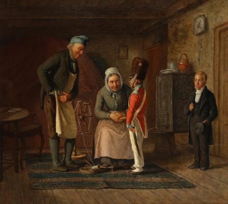 David Monies | Konfirmandens Besøg hos Bedsteforældrene (1886) | MutualArt