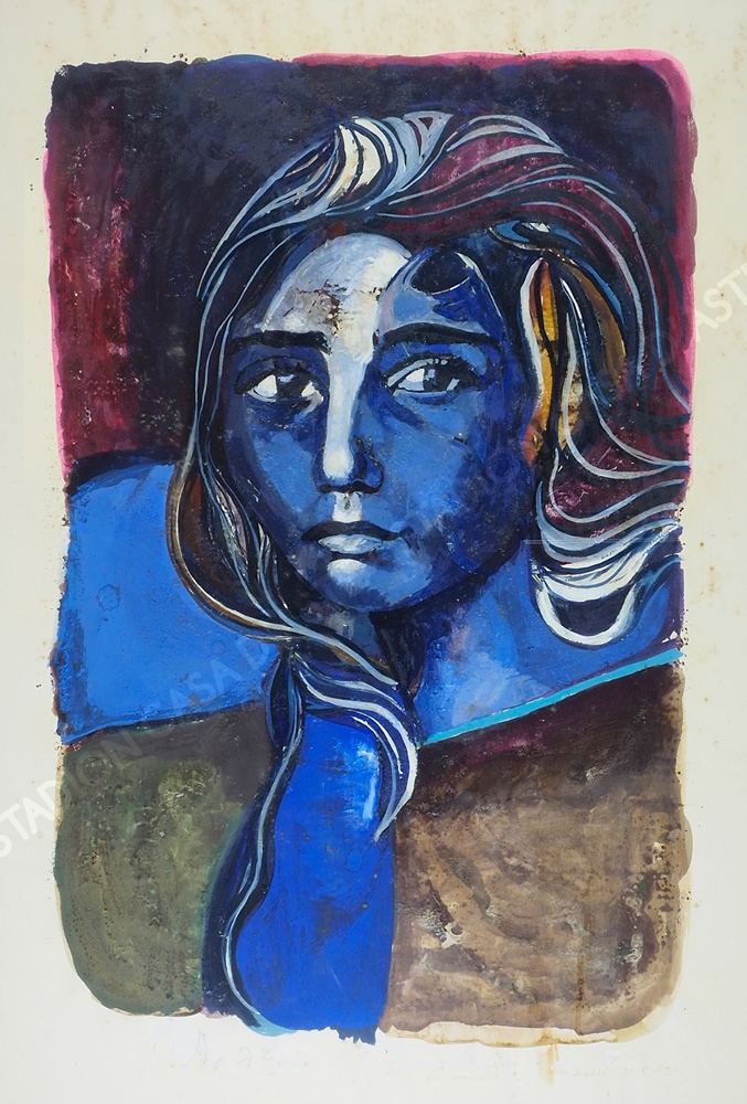 John Corbridge | Ragazza in blu (1975) | MutualArt
