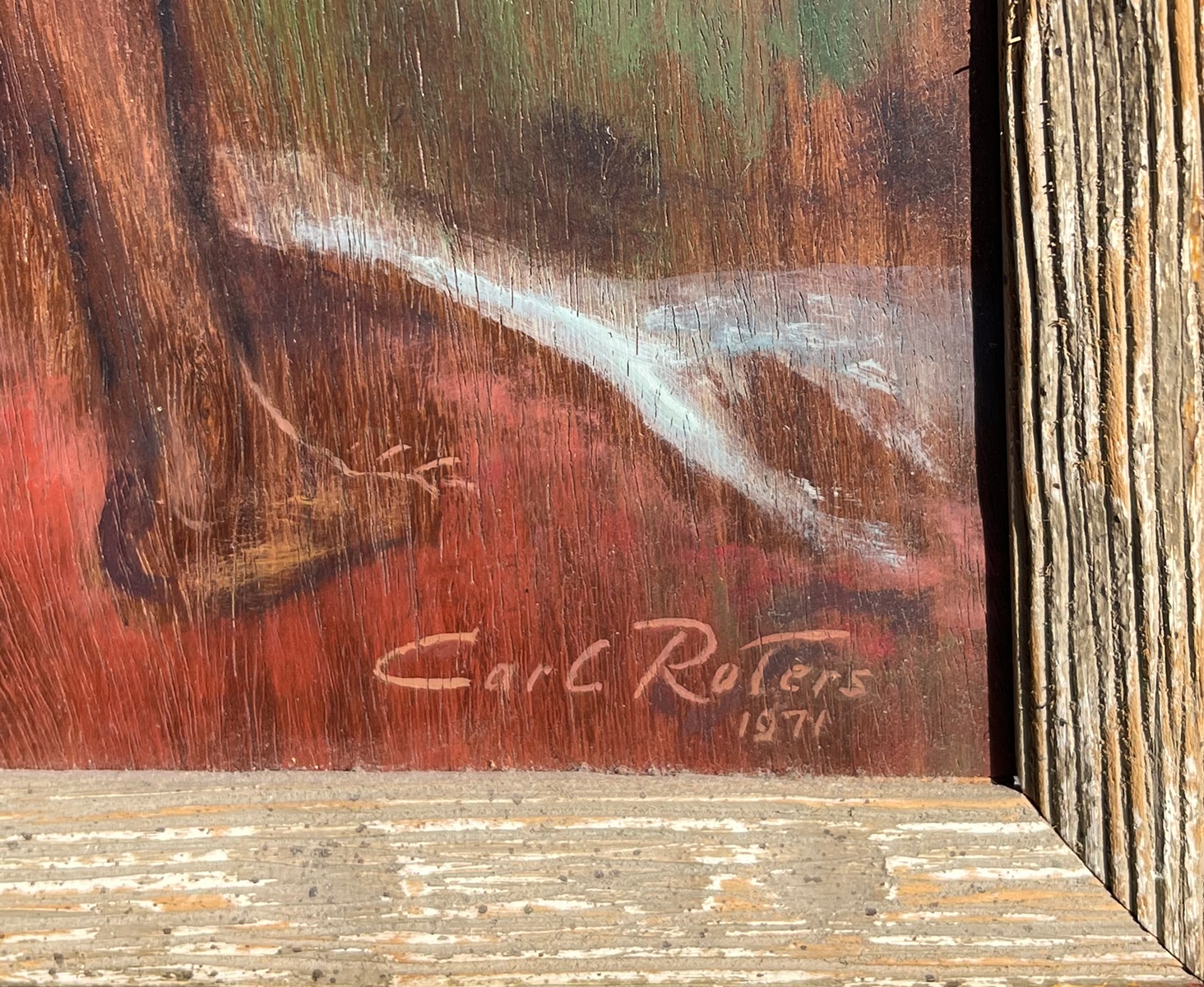 Carl Roters | Rearing Horse and Native American Indian (1971) | MutualArt