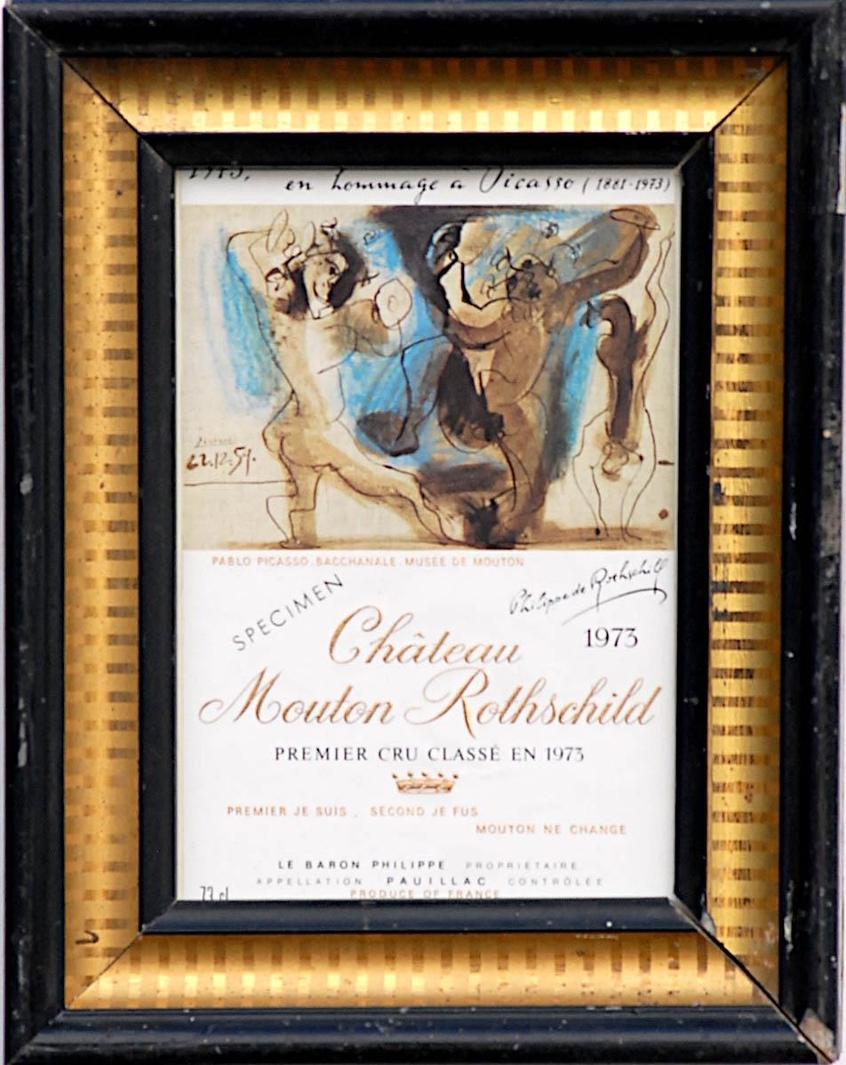 Pablo Picasso | PABLO PICASSO 'Château Mouton Rothschild Wine label ...