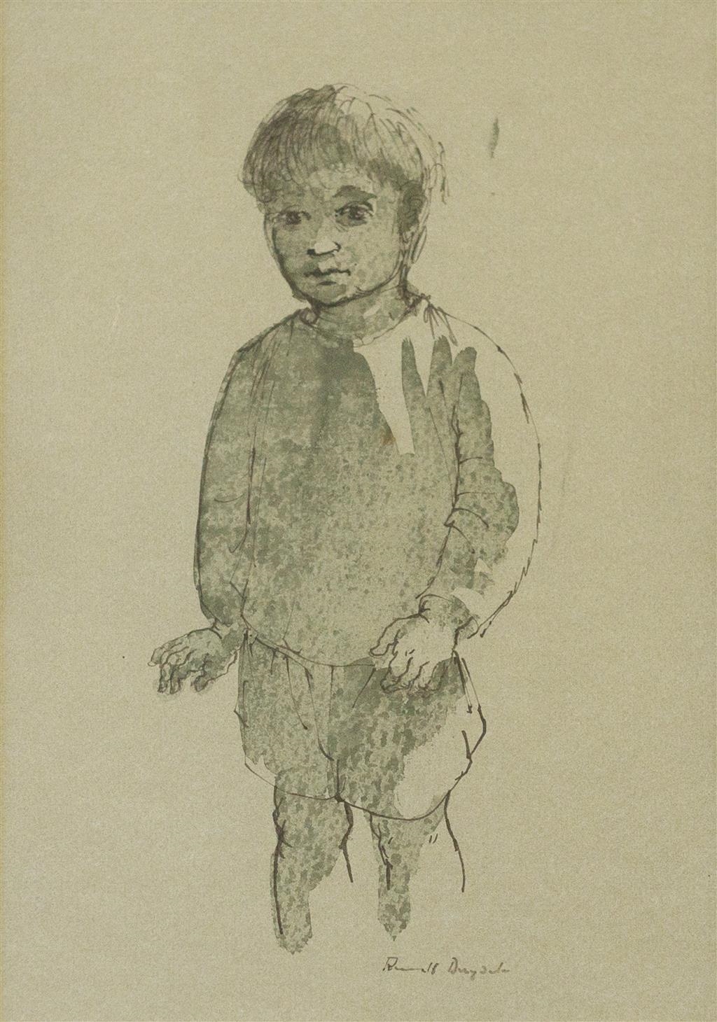 Russell Drysdale | Young Boy Sam (Circa 1970) | MutualArt