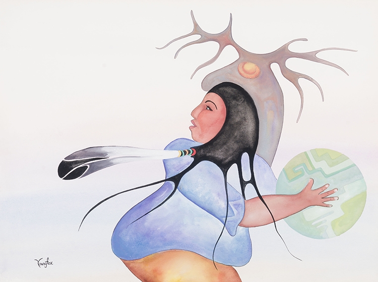 Cecil Youngfox | The Pipe Ceremony (1979) | MutualArt