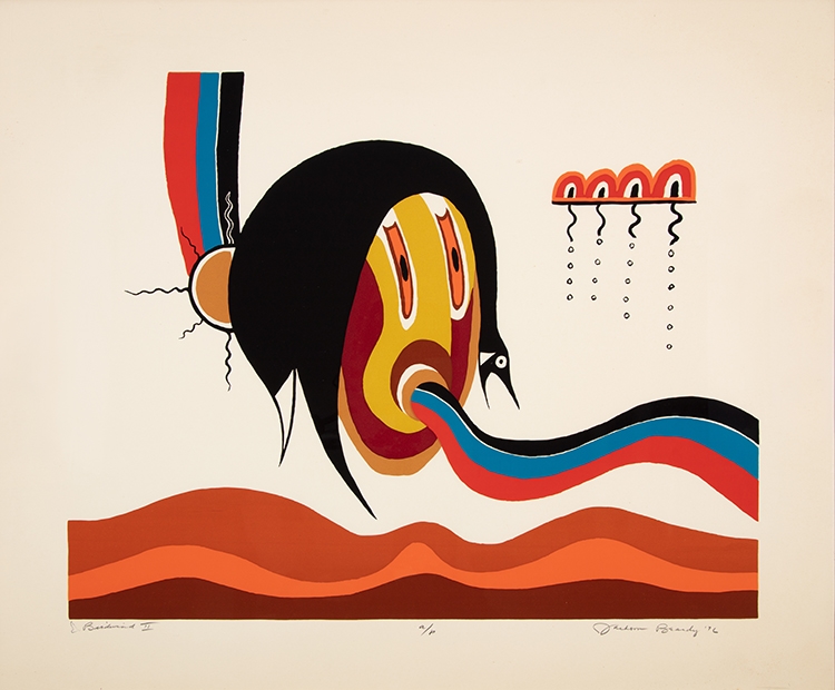 Jackson Beardy | Birdwind II (1976) | MutualArt