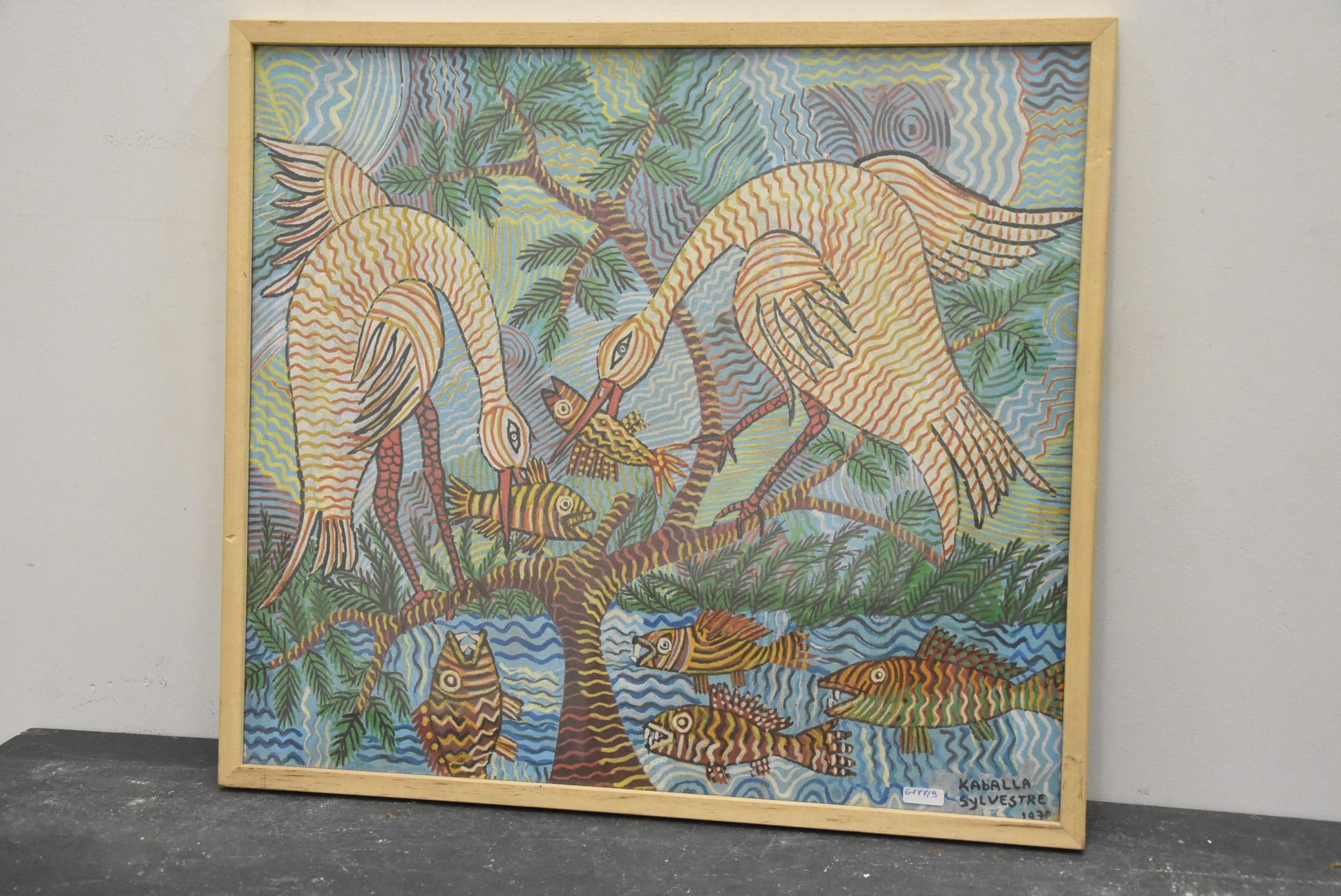Sylvestre Kaballa | Oiseaux et poissons (1970) | MutualArt