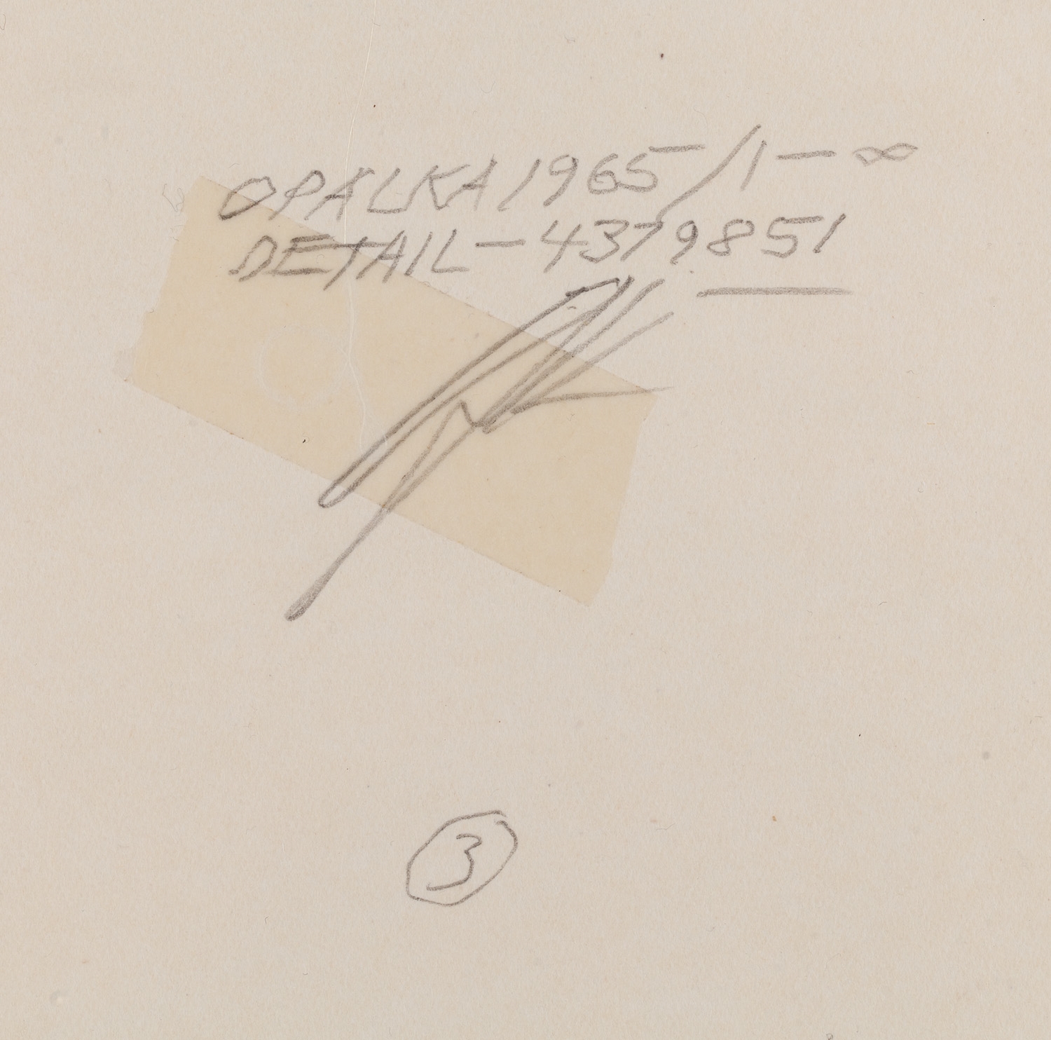 Roman Opalka | Detail 4379851 | MutualArt