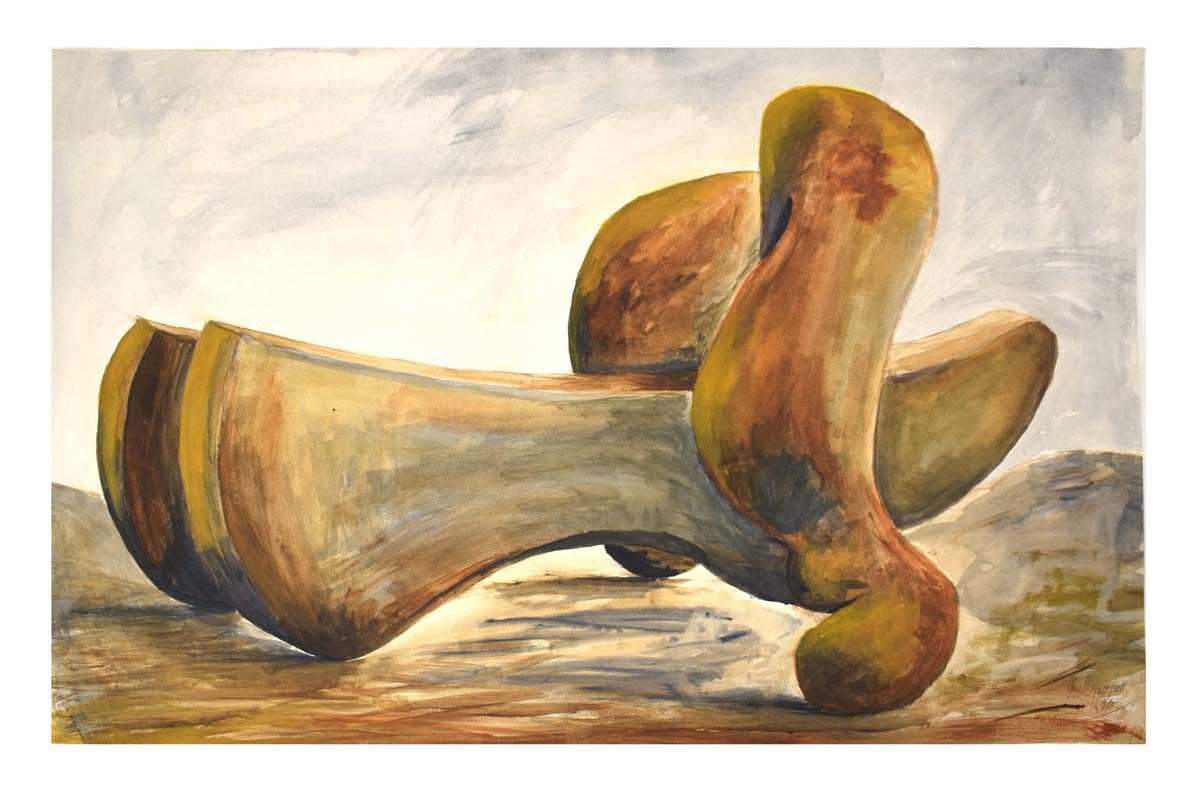Tim Threlfall | Studies of Barra bones/sculptures (1989 - 1990) | MutualArt