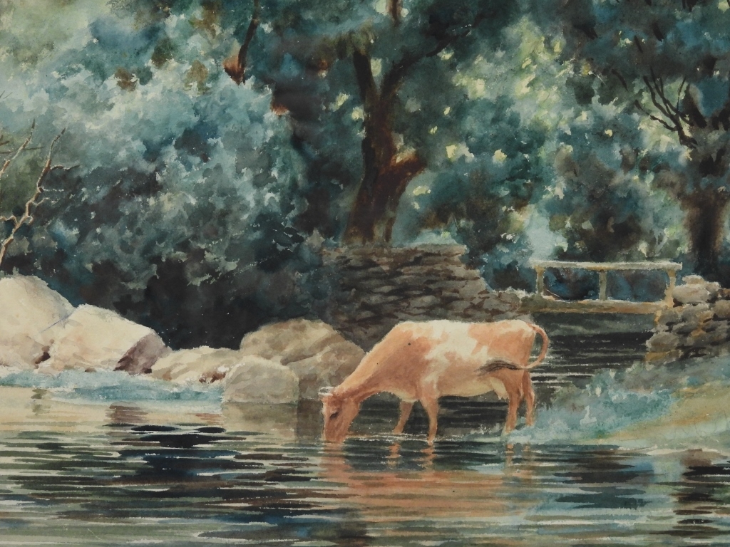 Henry Newell Cady | Cow Landscape | MutualArt