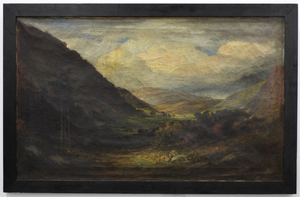 George William Whitaker | George Whitaker Monumental Landscape O/C ...