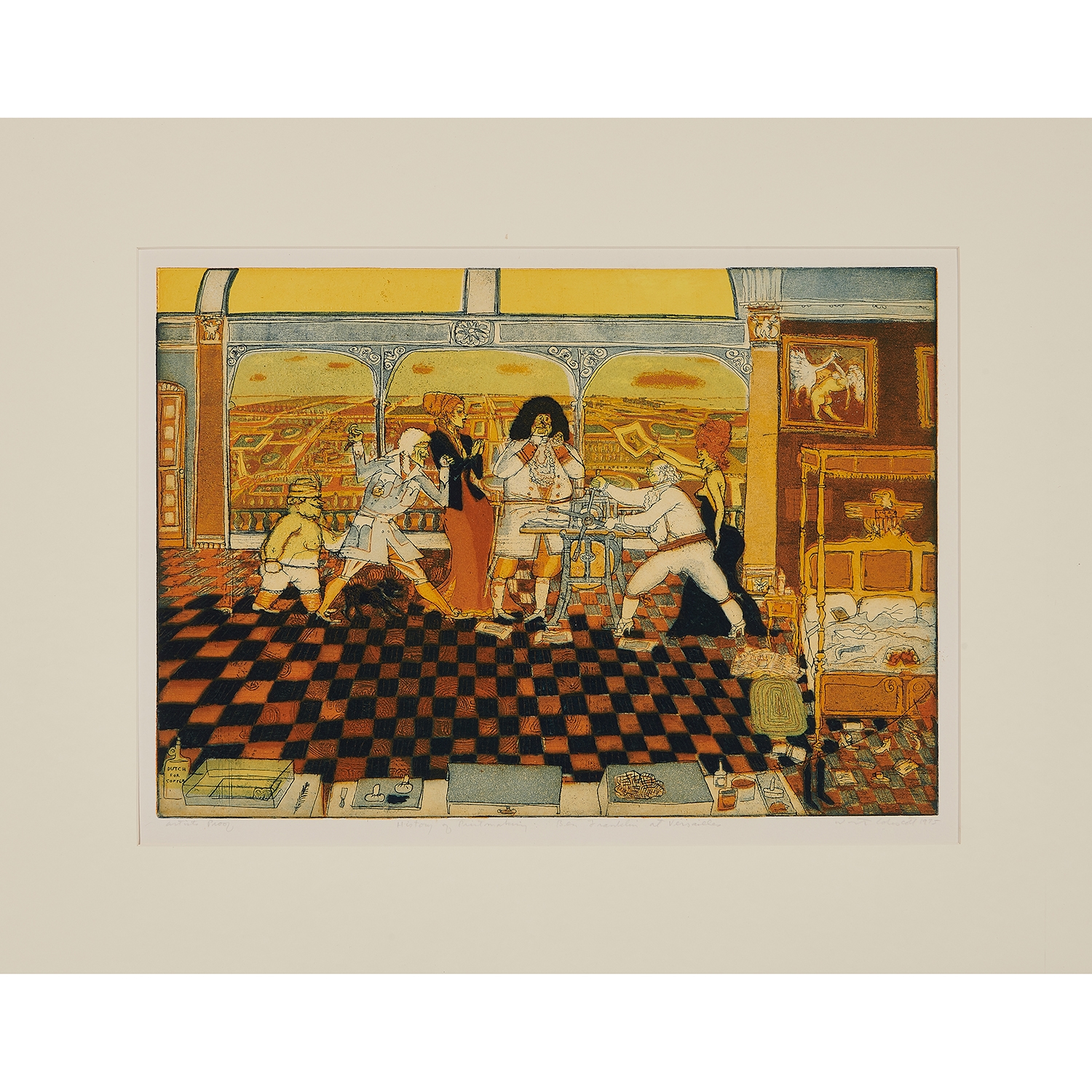 Warrington Colescott | History of Printmaking: Ben Franklin at ...