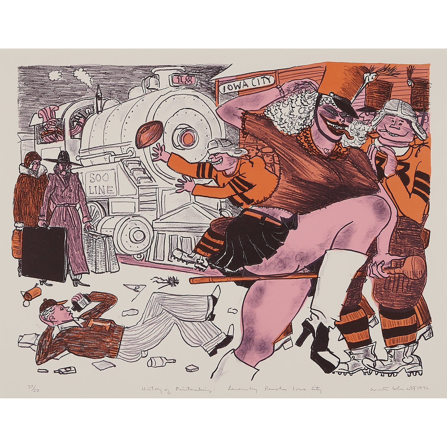 Warrington Colescott | History of Printmaking: Lasansky Reaching Iowa ...