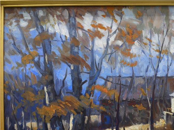 Kenneth Knowles | Ken Knowles Vermont Farm Fall Landscape Painting ...