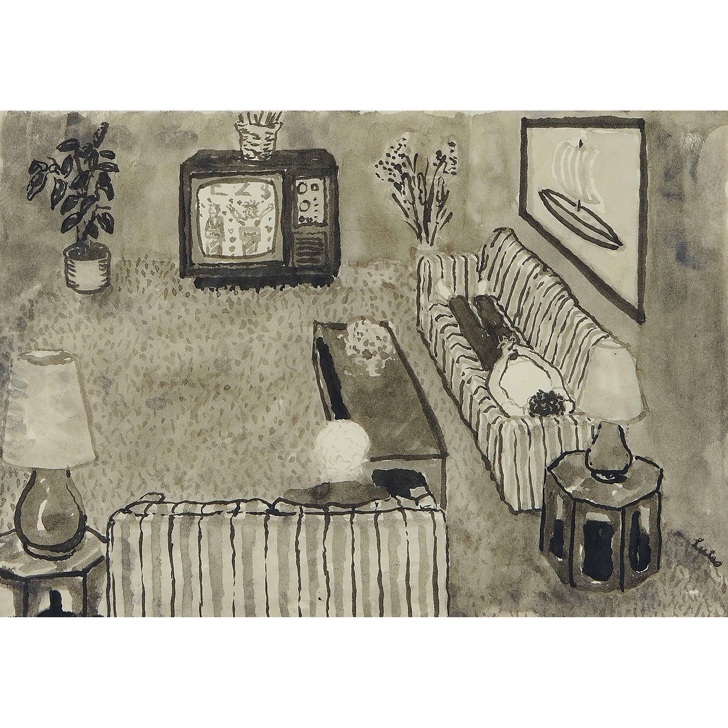 Jim Lutes | Watching Television in Living Room and Parking Space in ...