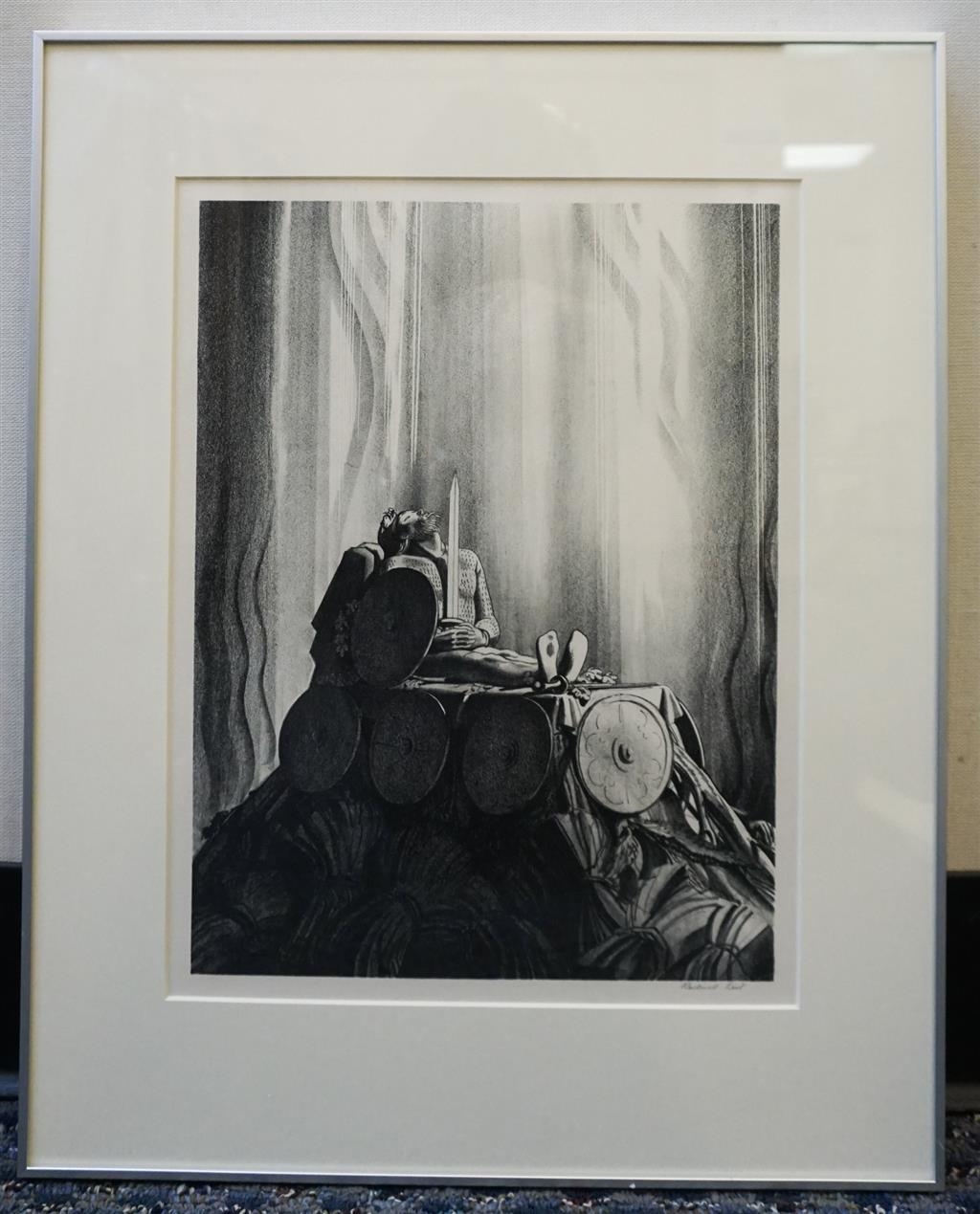 Rockwell Kent | Funeral Pyre (from Beowulf) | MutualArt