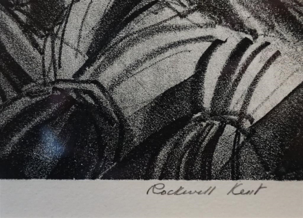 Rockwell Kent | Funeral Pyre (from Beowulf) | MutualArt