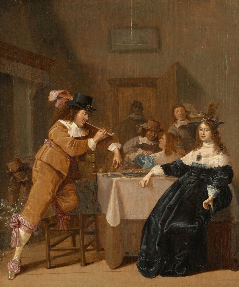 Dirck Hals | Repas galant dans un intérieur | MutualArt