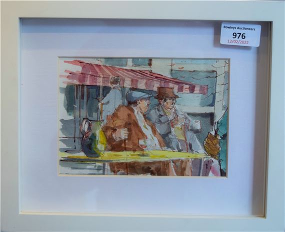 Hugh Cushing | French Cafe Exterior View | MutualArt