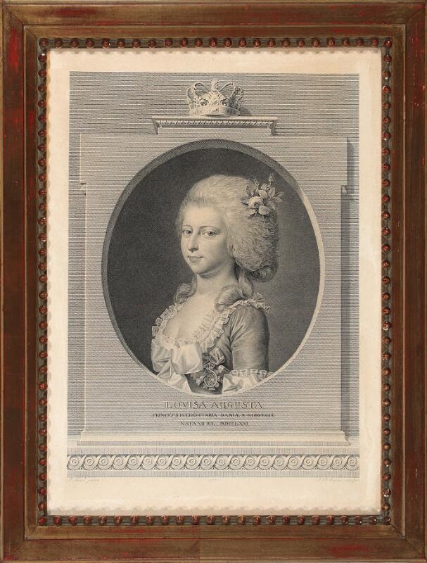 Johan Frederik‏ Clemens | A pair of portraits of Louise Augusta and ...
