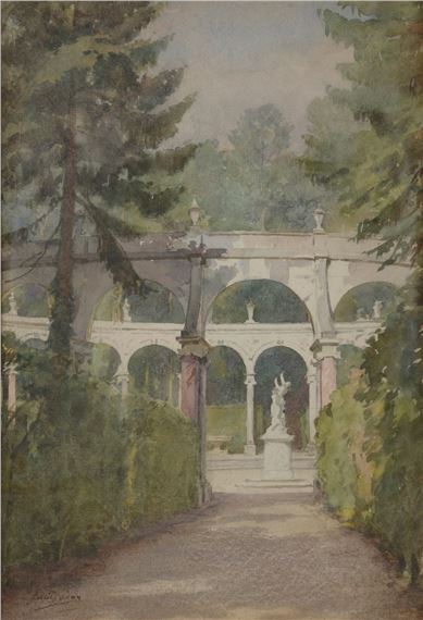 Louis-Emile Adan | The Bosquet of the Colonnade at Versailles | MutualArt