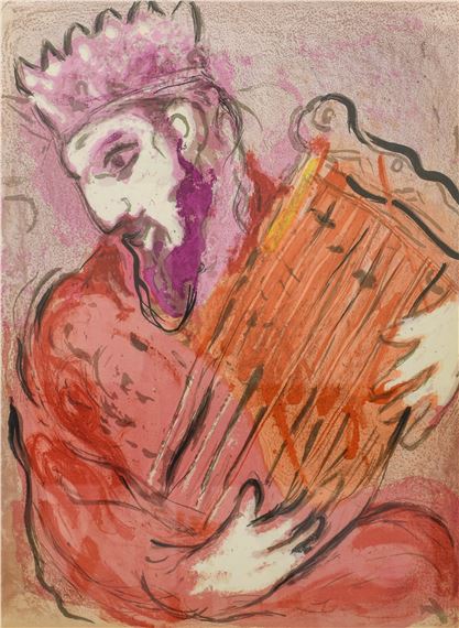 Marc Chagall | David and His Harp | MutualArt
